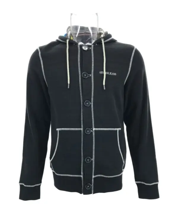 Emporio Armani Hooded Long-sleeved Casual Jacket