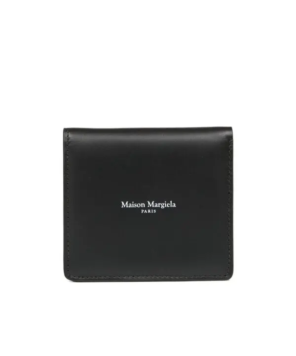MAISON MARGIELA Logo Printed Wallet - Black