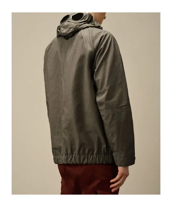 C.P. COMPANY Long Sleeve Hooded Jacket - Black