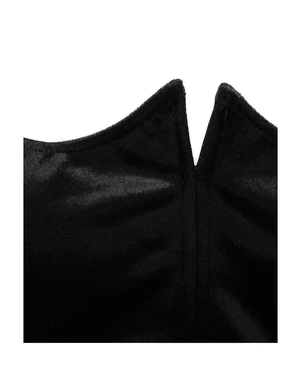 Versace Long Sleeve Suspenders Blouse