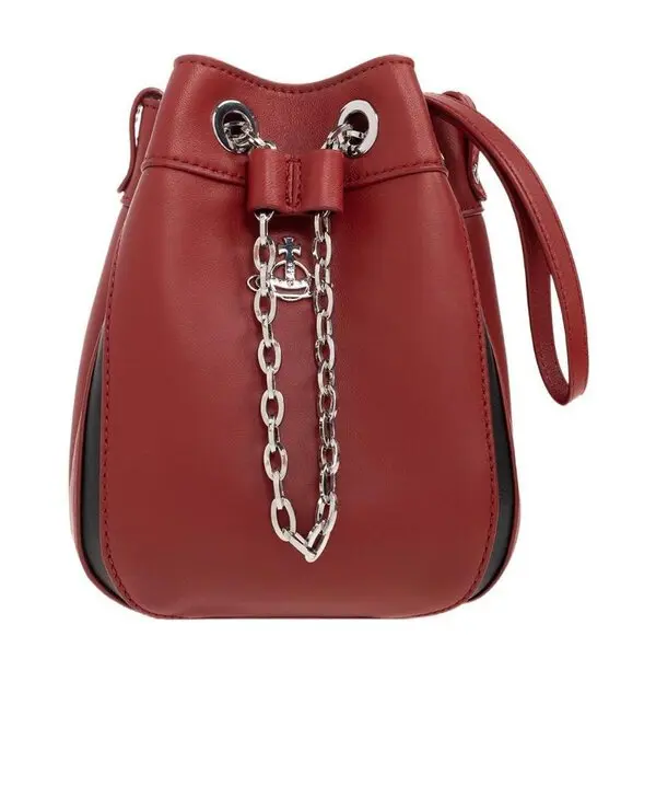 VIVIENNE WESTWOOD Chrissy Bucket Bag - Red