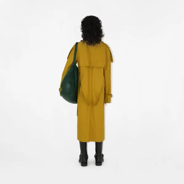 Burberry Long Gabardine Double-breasted Belted Trench Coat
