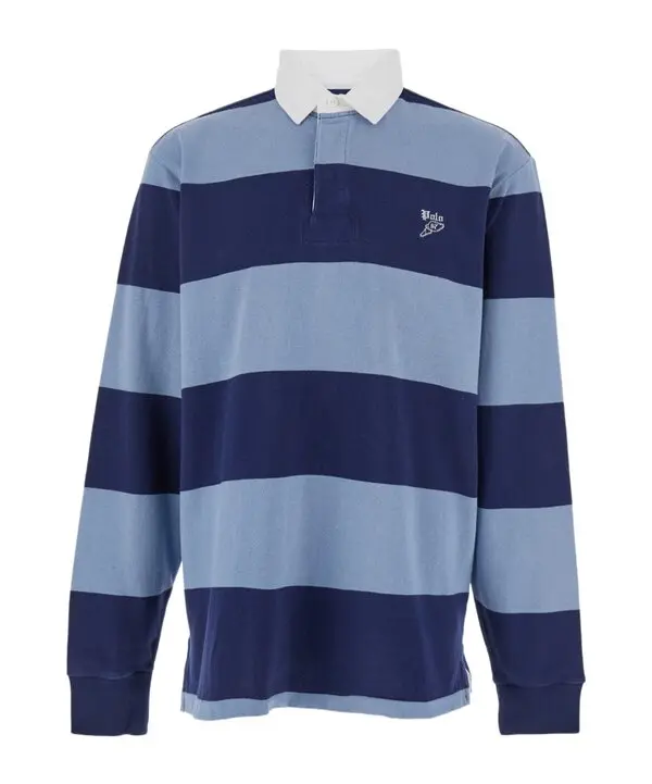 Polo Ralph Lauren Long-sleeved Striped Polo Shirt - Blue