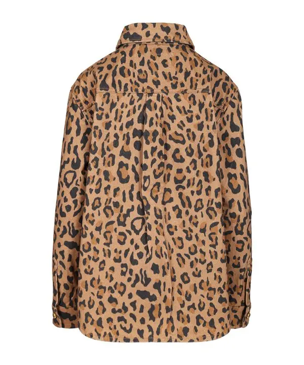 BLAZÉ MILANO Animal-print Button-up Shirt With Buckled Pockets