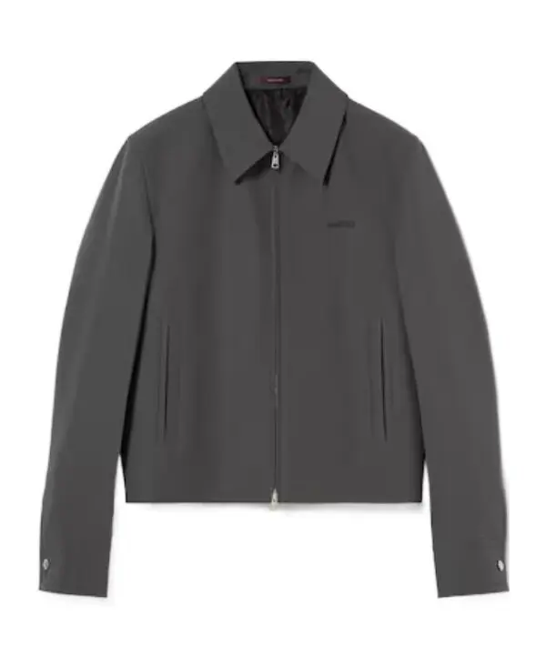Gucci Technical Panama Jacket With Zipper - Dark Gray