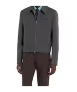 Gucci Technical Panama Jacket With Zipper - Dark Gray