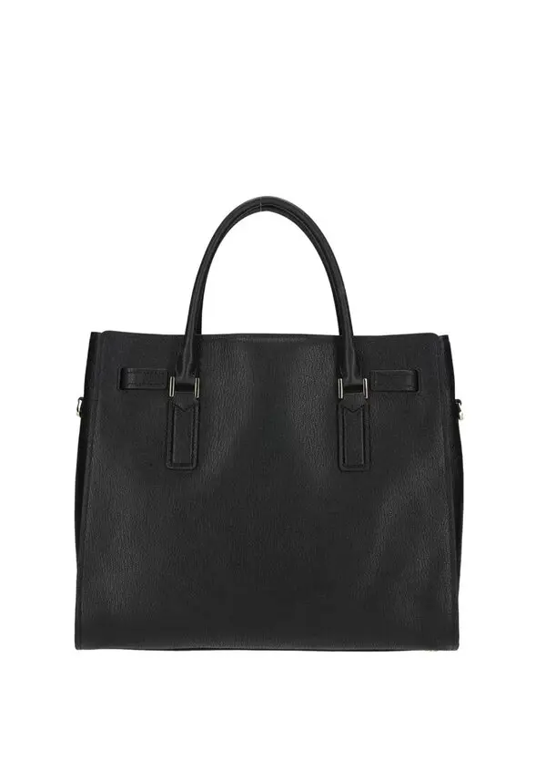 Michael Kors Hamilton Moderne Padlock Detail Tote Bag - Black