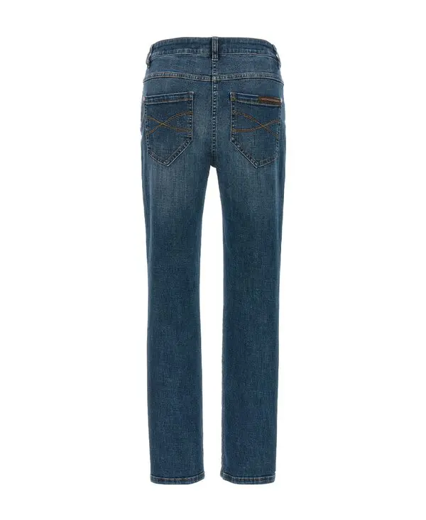 Brunello Cucinelli High-rise Skinny Jeans - Blue