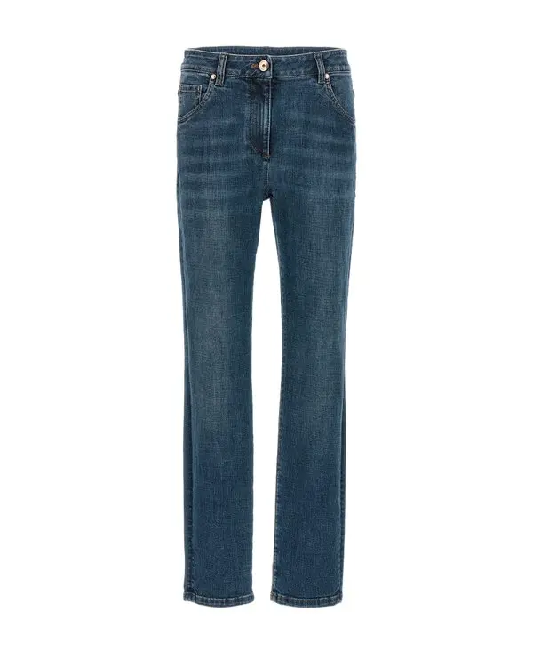 Brunello Cucinelli High-rise Skinny Jeans - Blue