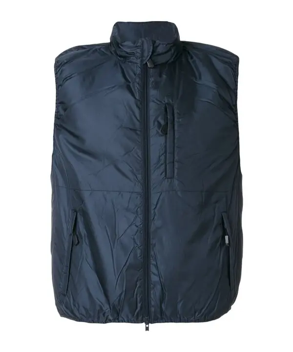 Aspesi High-necked Padded Vest - Blue