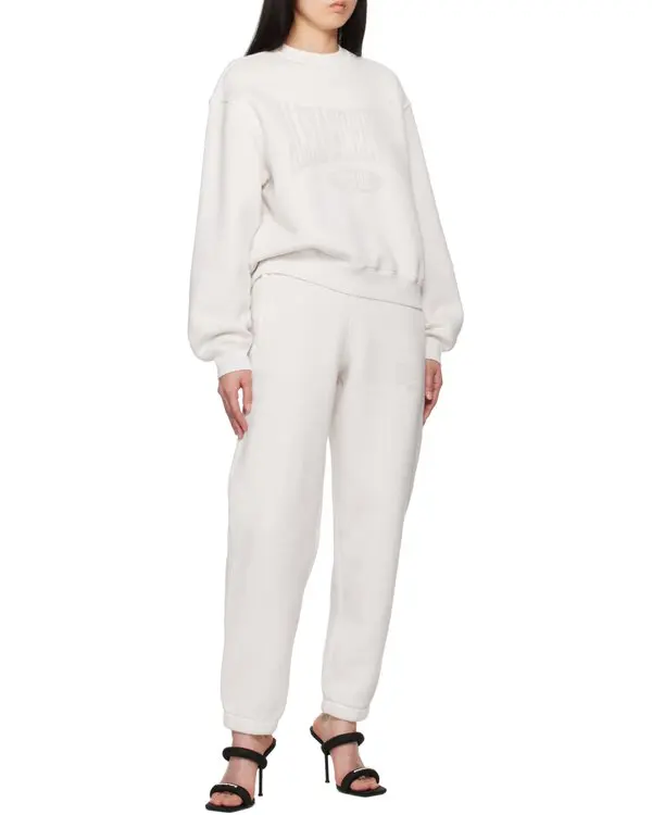 Alexander Wang Logo Printed Drop Shoulder Sweatshirt