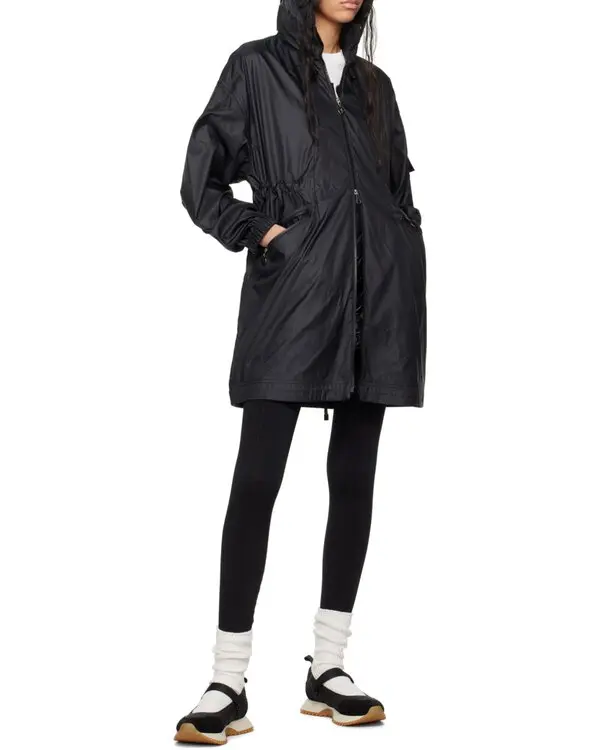 Moncler Adhemar Zip-up Parka Coat - Black