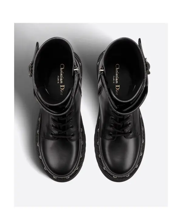 Dior Ankle Boots With Silver-tone Studs And Buckles