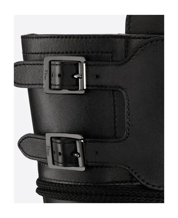 Dior Ankle Boots With Silver-tone Studs And Buckles