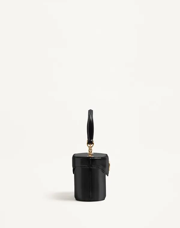 Valentino Garavani Vain Vanity Bag In Shiny Calfskin With Vlogo Signature