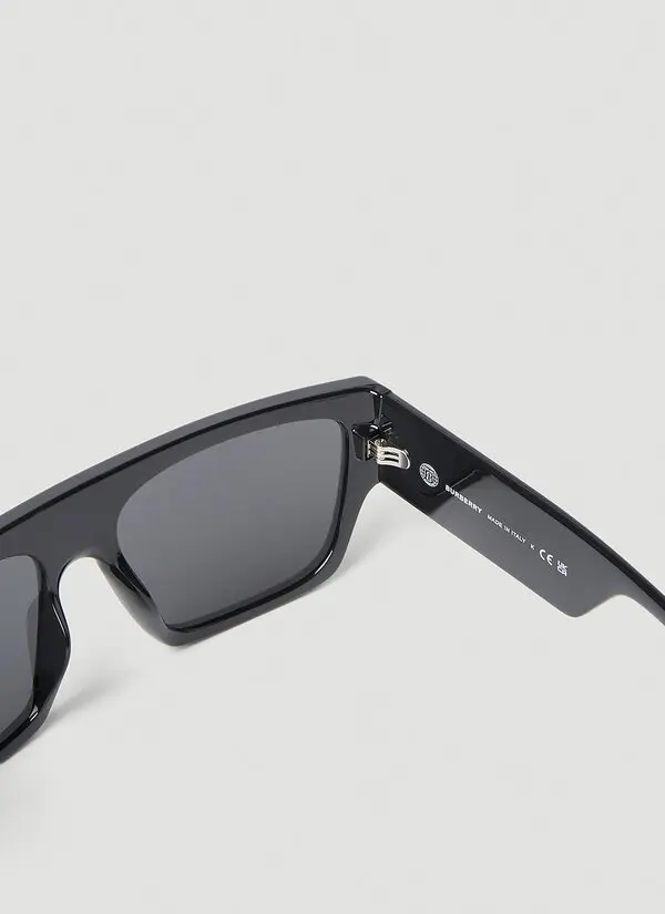 Burberry Rectangular Logo Sunglasses - Gray