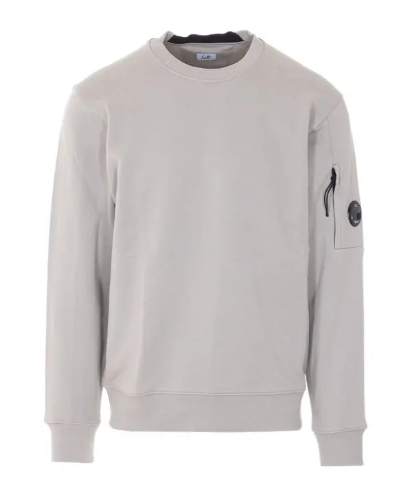C.P. COMPANY Lens Detailed Crewneck Sweatshirt - Gray