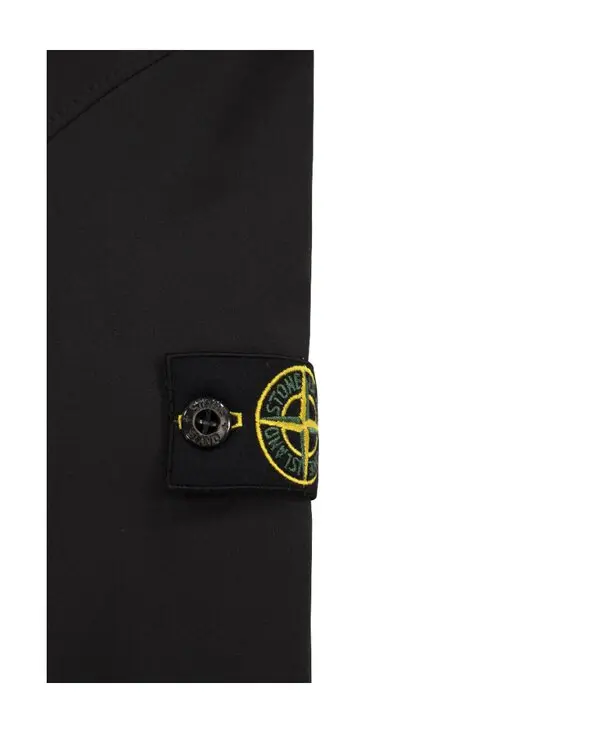 Stone Island Hooded Zipper Jacket - Black