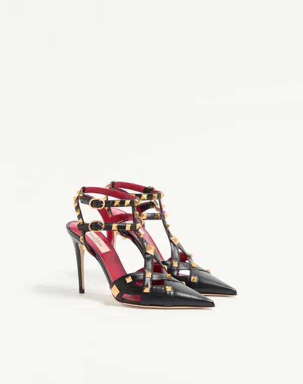 Valentino Garavani Studded Pointed Toe Slingback Pumps