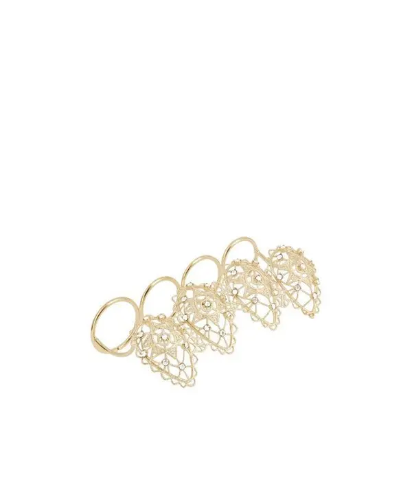 Dior D-renaissance Multi-finger Ring - Yellow
