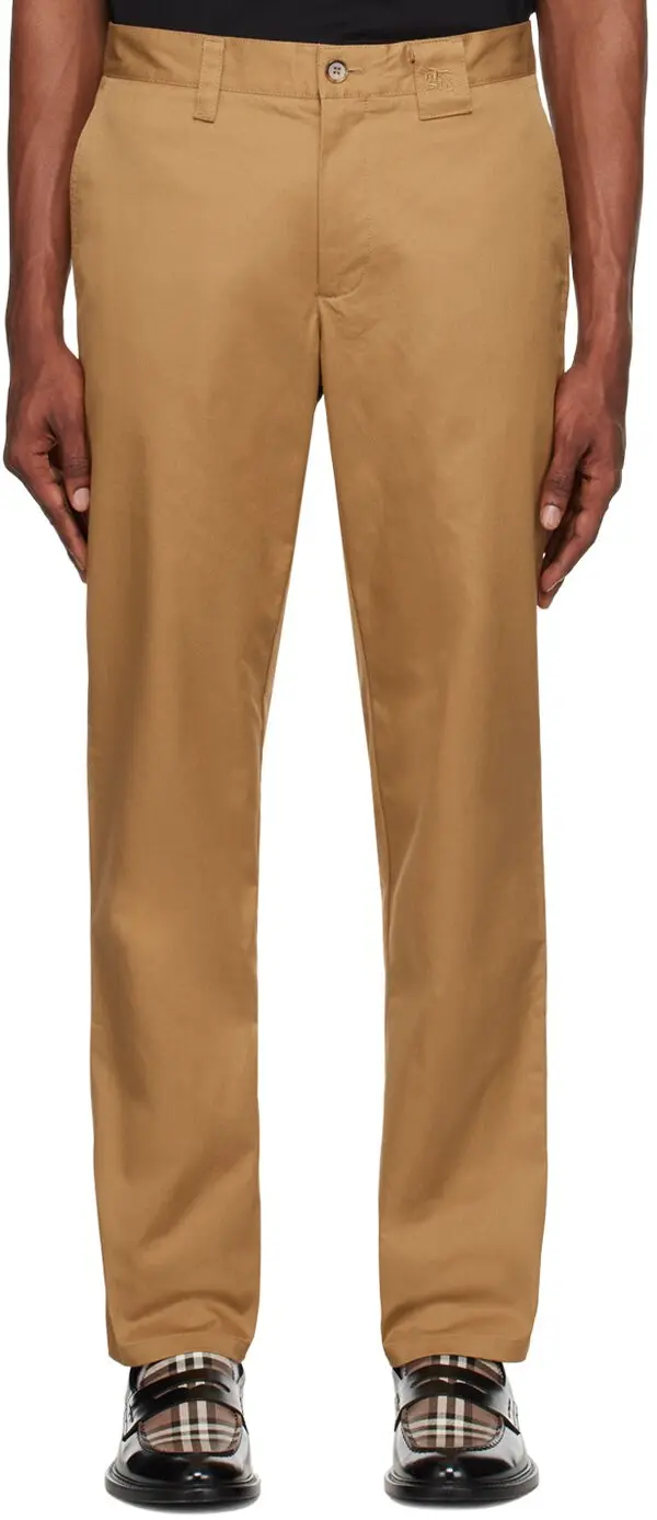 Burberry Straight Leg Tailored Trousers - Nude