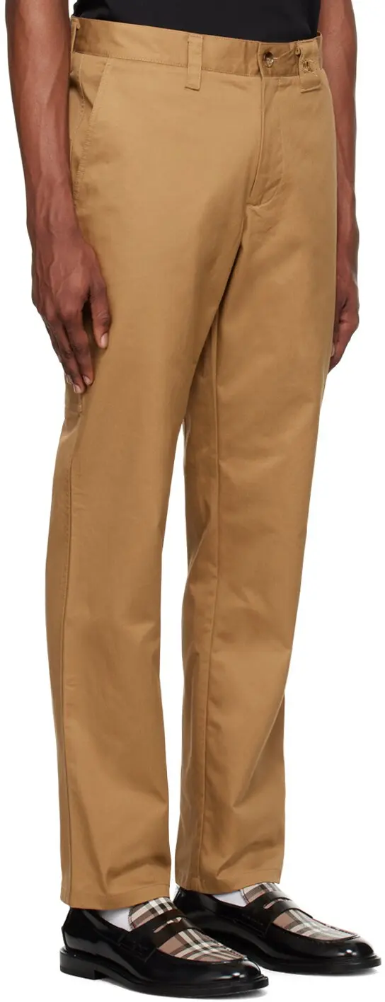 Burberry Straight Leg Tailored Trousers - Nude