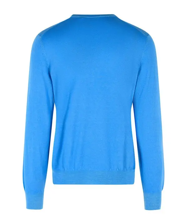 GRAN SASSO Crewneck Ribbed Jumper - Lightblue