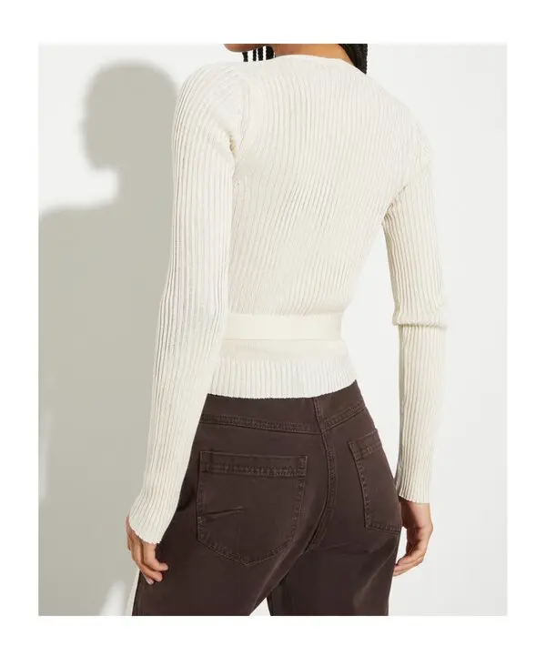 MAXCO. Max&co. Long Sleeve V-neck Cardigan