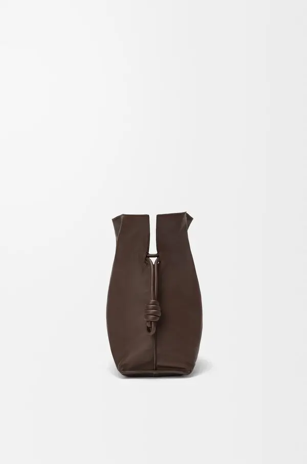 Loewe Large Flamenco Clutch In Nappa Calfskin - Chocolate-colored