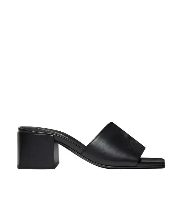 COURREGES Shadow Open-toe Mules - Black
