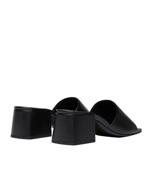 COURREGES Shadow Open-toe Mules - Black
