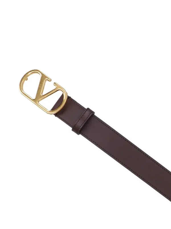 Valentino Garavani Vlogo Signature Buckle Belt - Black