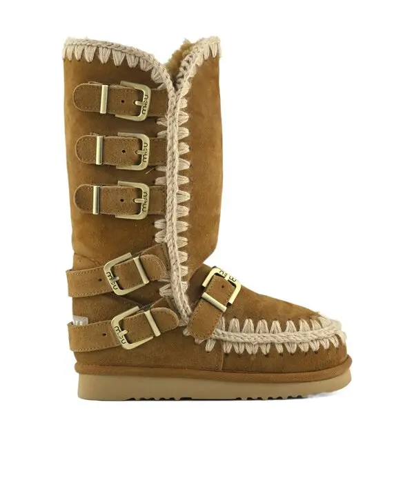 Mou Eskimo Buckle Strap Boots - Cognac