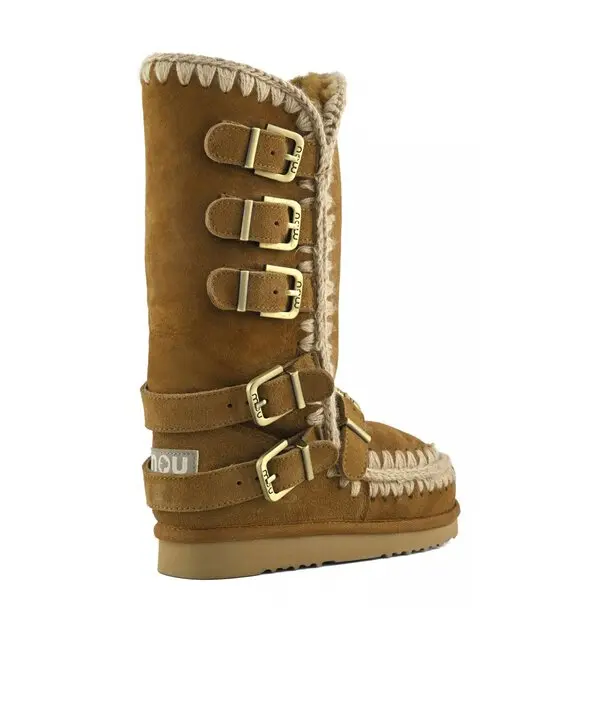 Mou Eskimo Buckle Strap Boots - Cognac