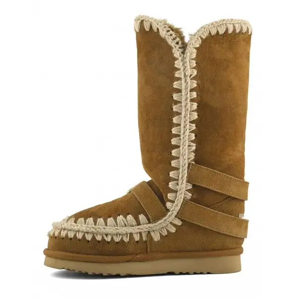 Mou Eskimo Buckle Strap Boots - Cognac