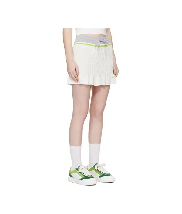 Casablanca Embroidered Logo Drawstring Skirt
