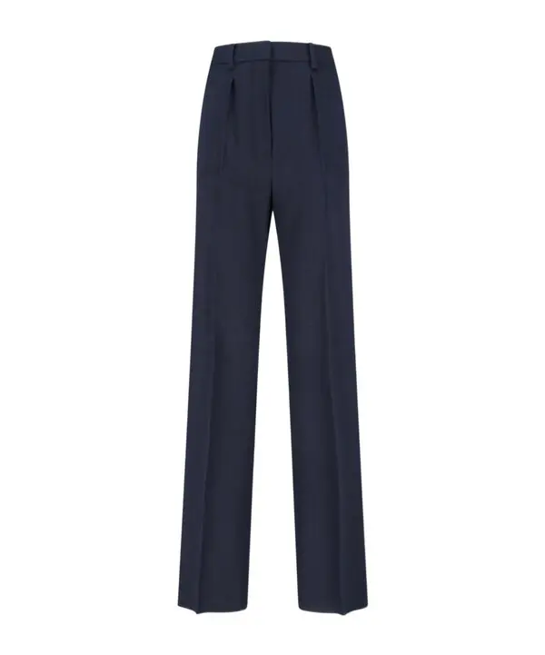 Max Mara Carbone Pleated Trousers - Black