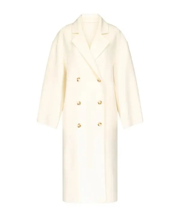 Loulou De Saison Borneo Long Double-breasted Coat - Ivory