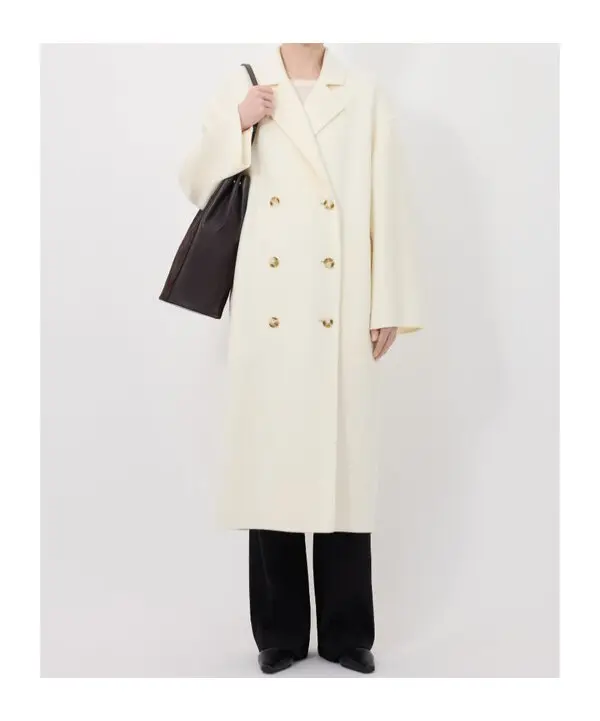 Loulou De Saison Borneo Long Double-breasted Coat - Ivory