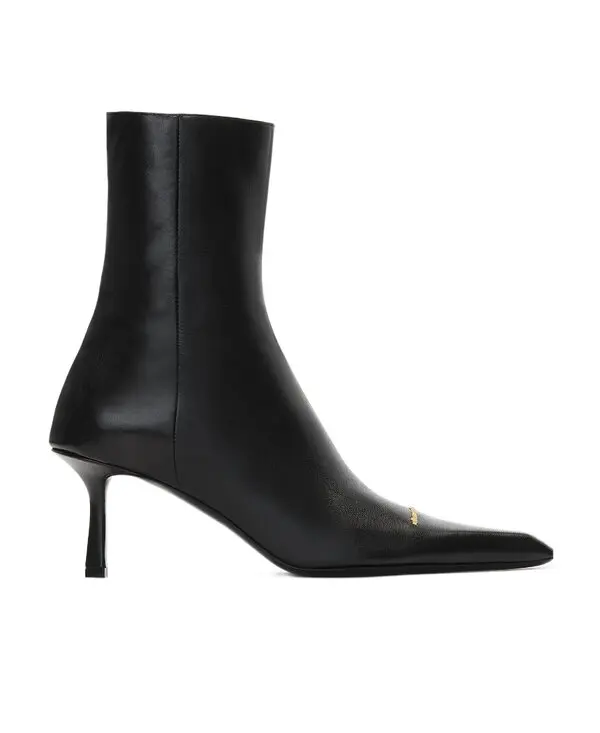 Alexander Wang Viola 77mm Pointed Toe Zip Up Leather Boots