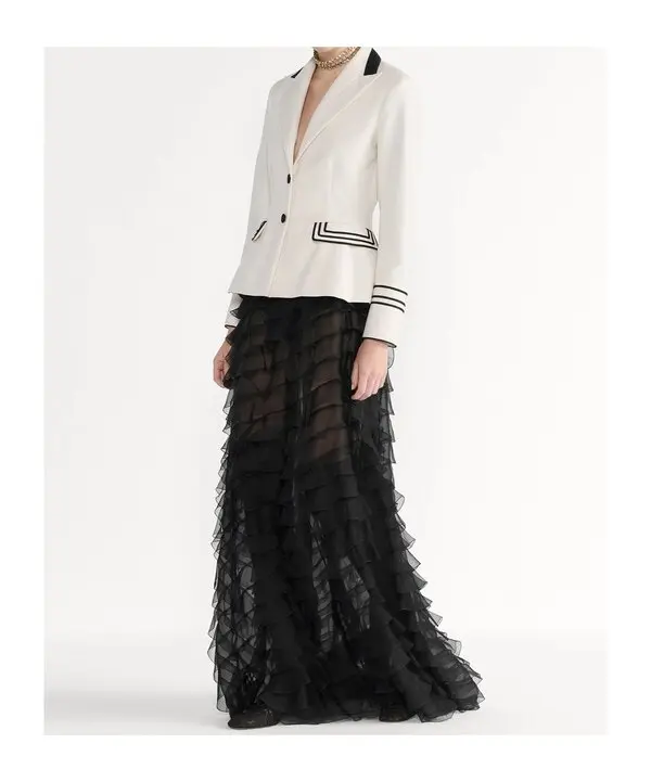 Dior Single-breasted Fitted Jacket With Tassel Details