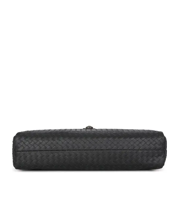 Bottega Veneta Woven Briefcase - Black