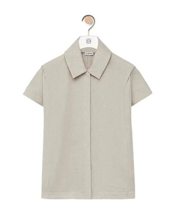 Loewe Boxy Shirt In Linen