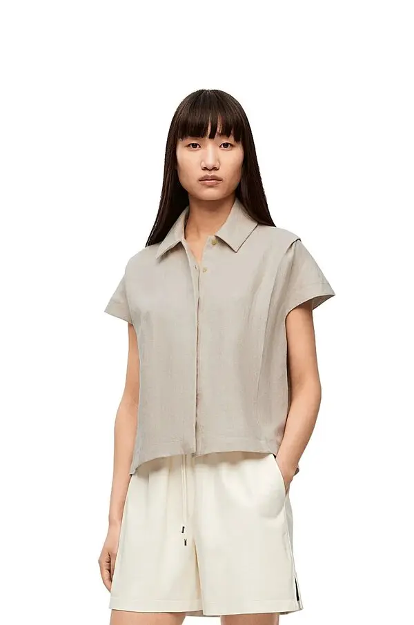 Loewe Boxy Shirt In Linen