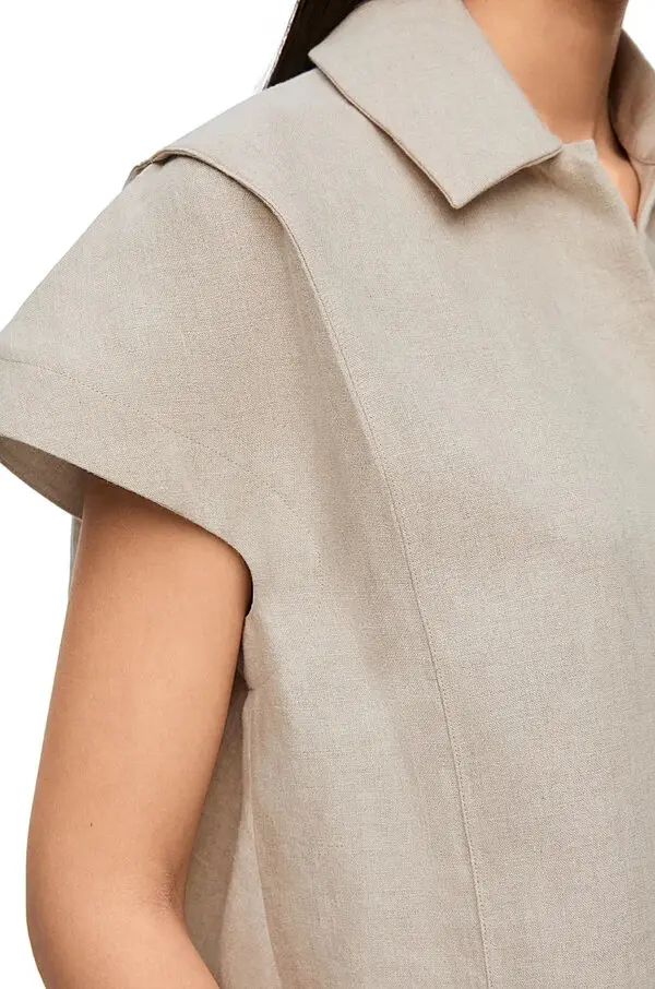 Loewe Boxy Shirt In Linen