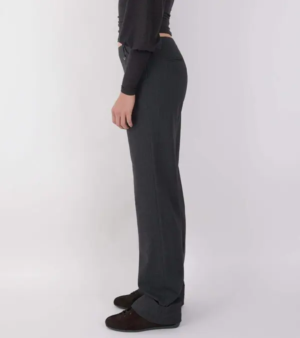 Paloma Wool Pleated Zipper Casual Trousers