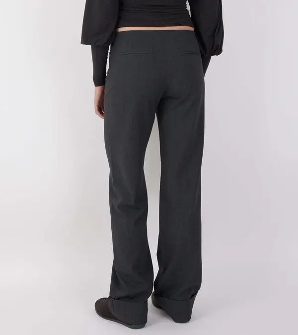 Paloma Wool Pleated Zipper Casual Trousers