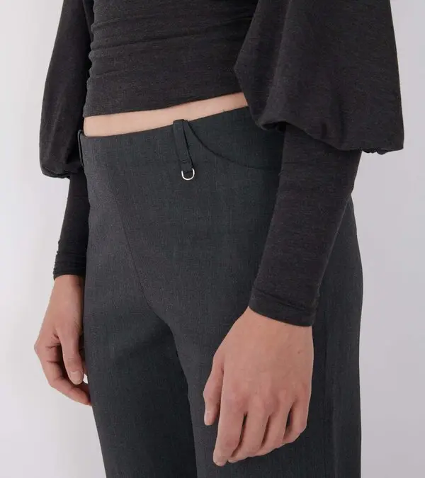 Paloma Wool Pleated Zipper Casual Trousers