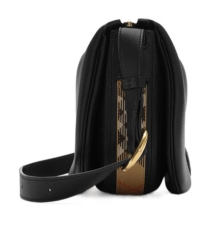 Burberry Foldover Shoulder Bag - Black