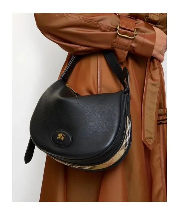 Burberry Foldover Shoulder Bag - Black
